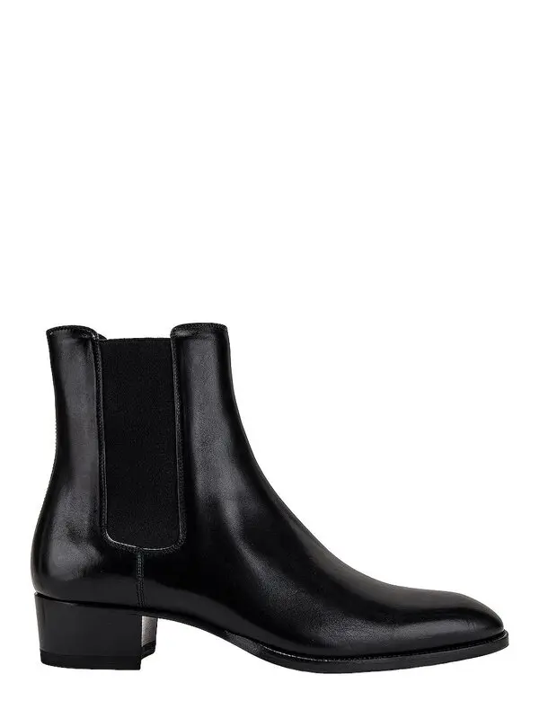 Saint Laurent Wyatt Chelsea Boots - Nero