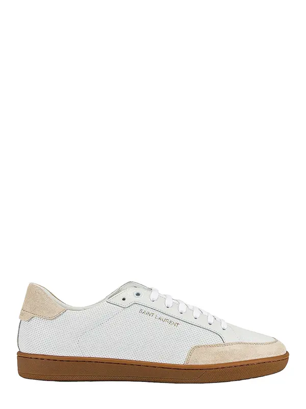 Saint Laurent Sl10 Low Top Sneaker - White