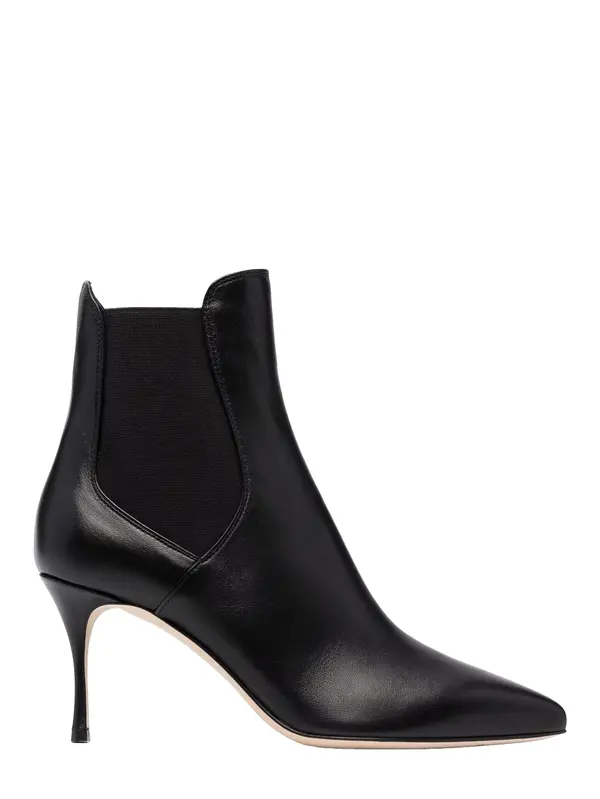 SERGIO ROSSI 80mm Godiva Chelsea Boots - Black