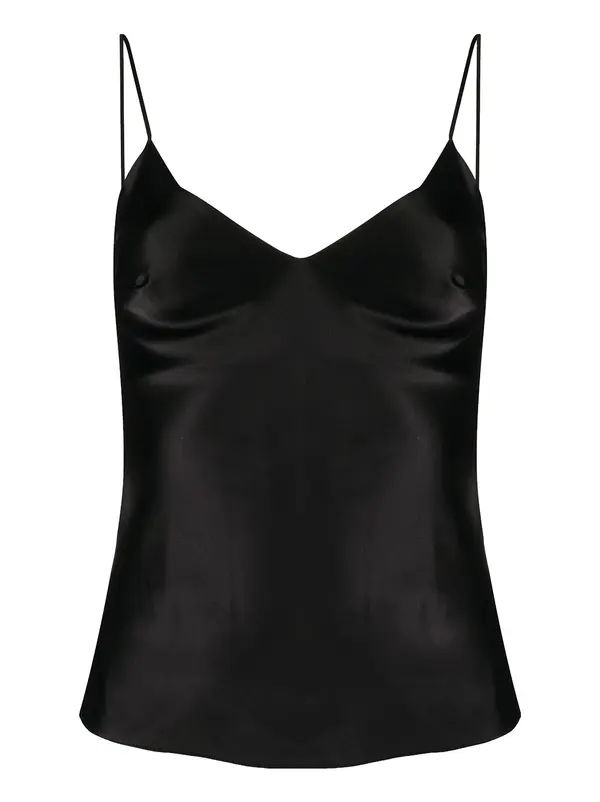 GILDA & PEARL Sophia Silk Cami Top - Black