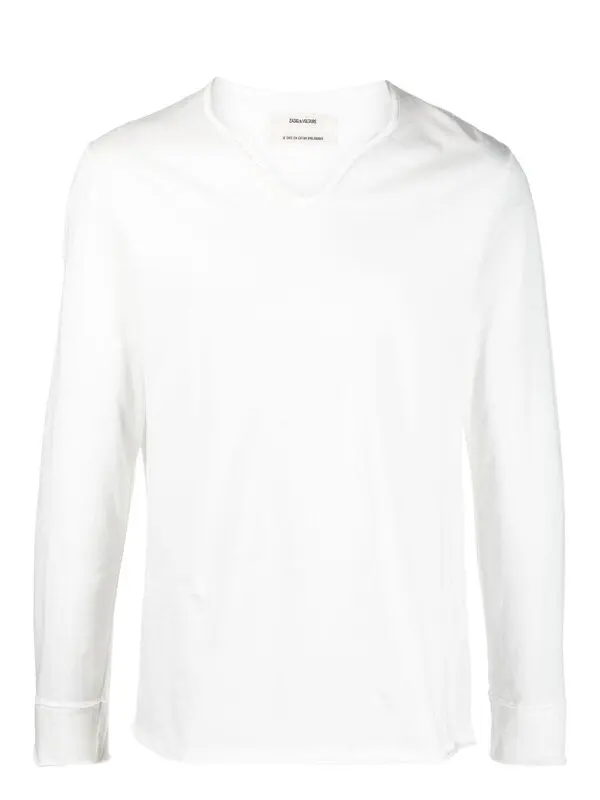 Zadig&Voltaire Monastir Long-sleeved T-shirt - White