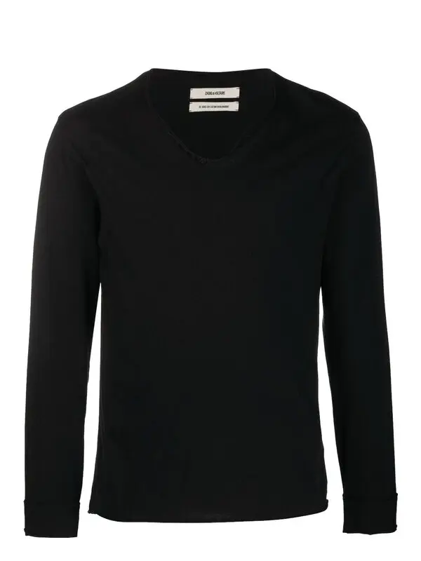 Zadig&Voltaire Monastir Long-sleeved T-shirt - Black