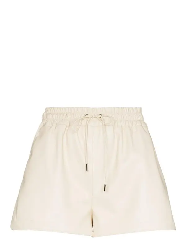 THE FRANKIE SHOP Agata Drawstring Shorts - Neutrals