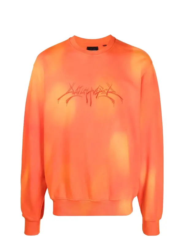 DAILY PAPER Graffiti Logo-print Jumper - Orange