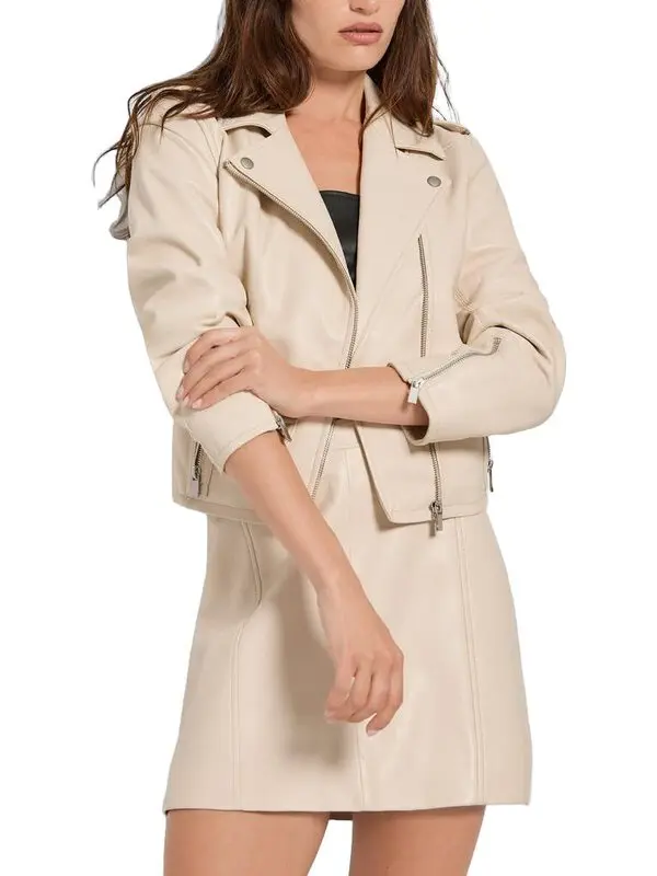 AS By DF Cult Recycled Leather Jacket - Sand