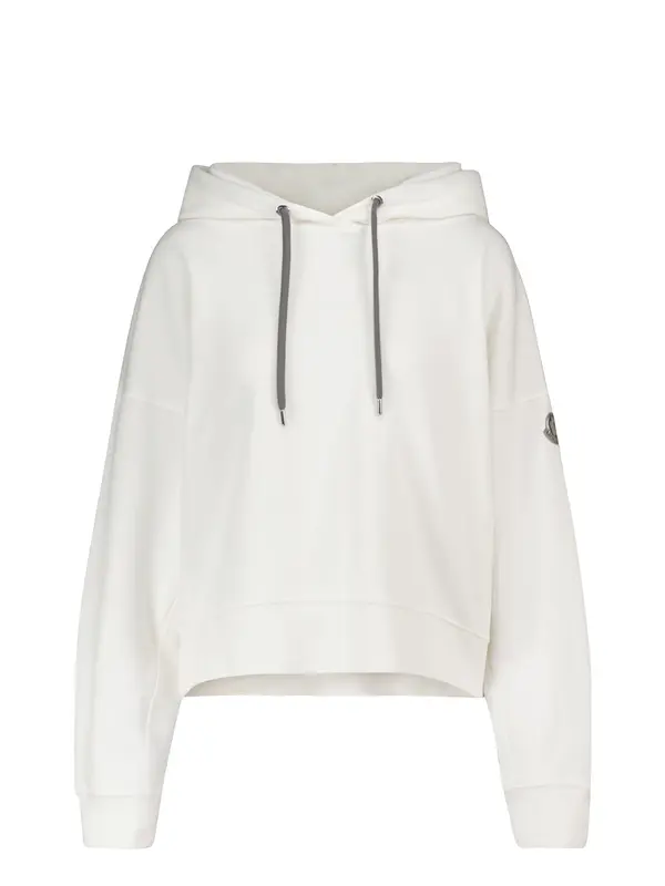 Moncler Cotton-blend Hoodie - White
