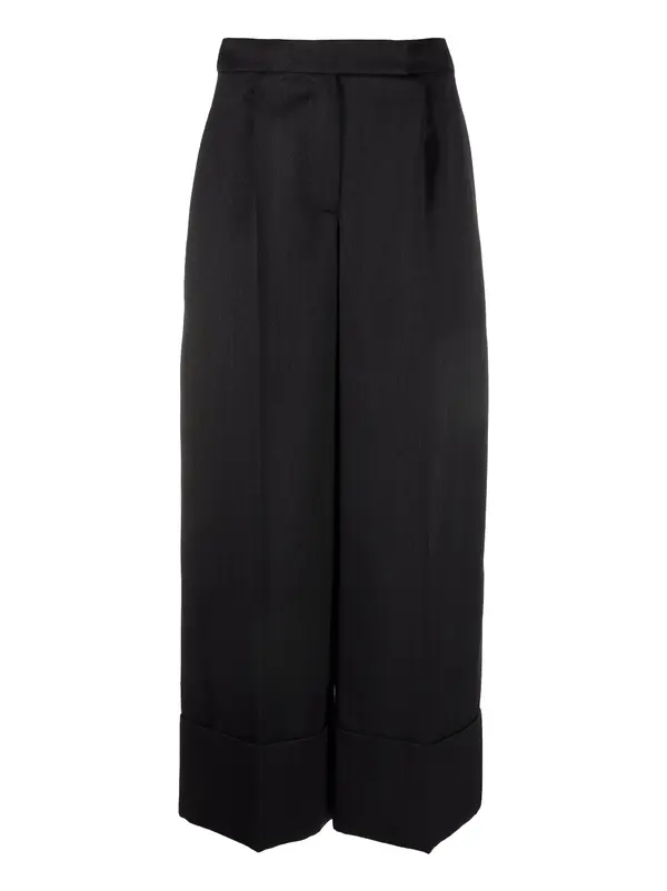 Simone Rocha Cropped Wide-leg Trousers - Grey