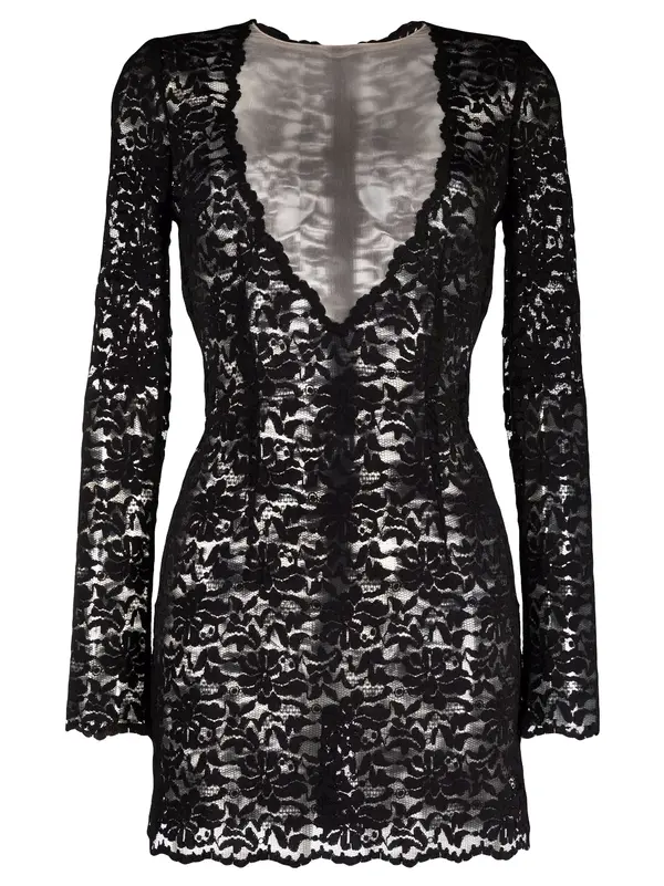 Dolce & Gabbana Mini Lace Dress - Black