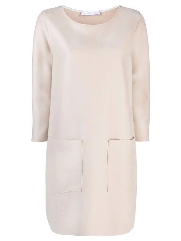 Harris Wharf London Round Neck Dress - Neutrals
