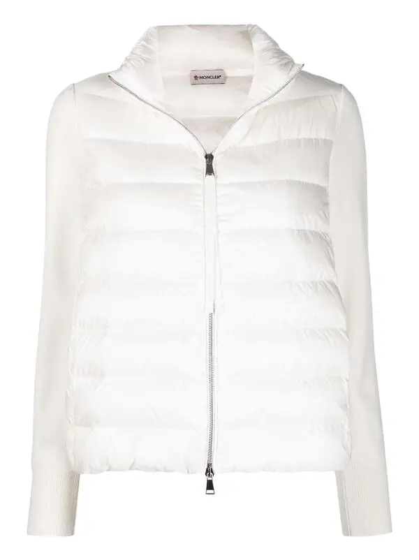 Moncler Padded Zip-up Jacket - White