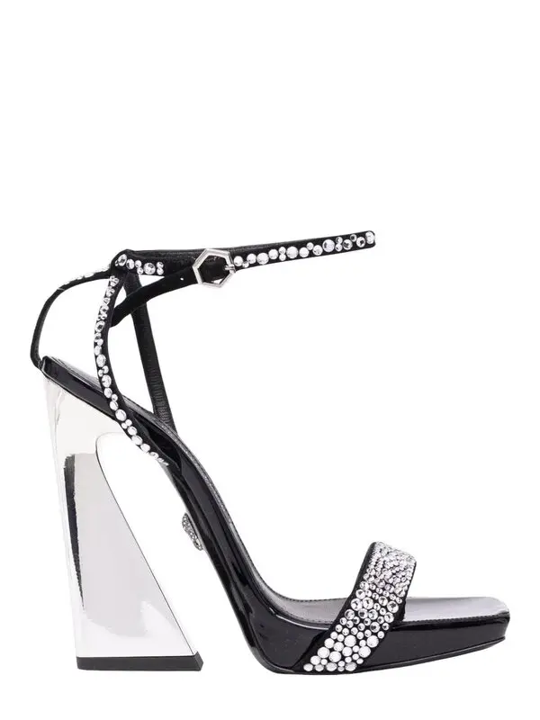Philipp Plein Stone-embellished Sandals - Black