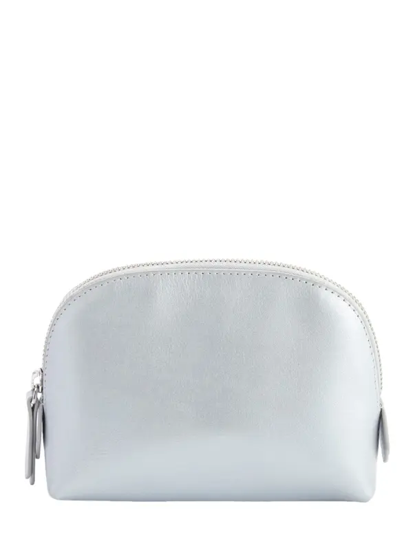 ROYCE NEW YORK Compact Cosmetics Bag - Silver