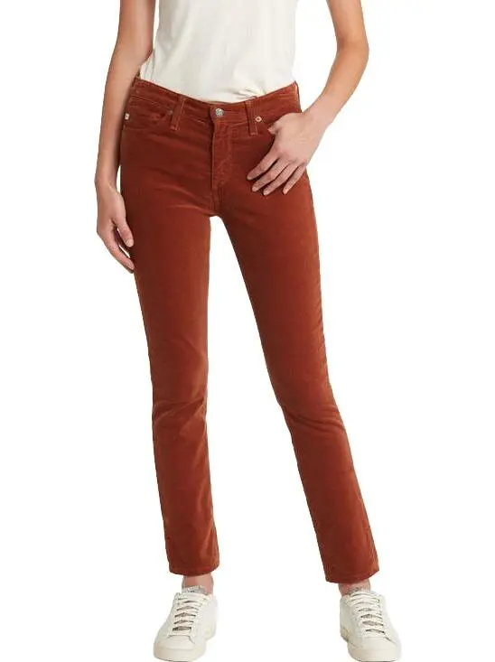 Ag Prima Corduroy Skinny Pants - Spiced Maple