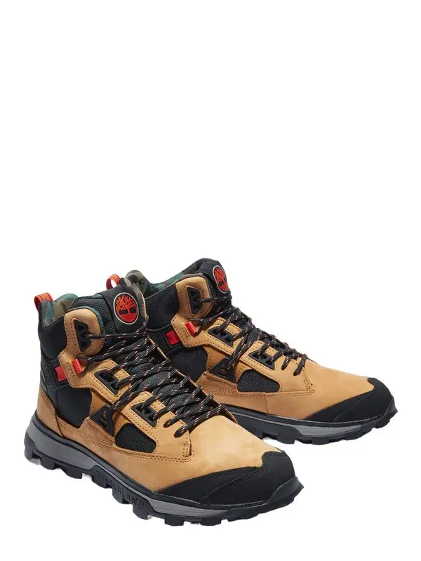 Timberland Treeline Mid Hiking Boots - Wheat Nubuck W Camo