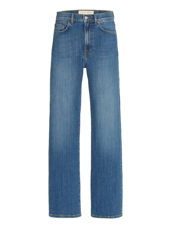 JEANERICA Eiffel Stretch High-rise Straight-leg Jeans - Medium Wash