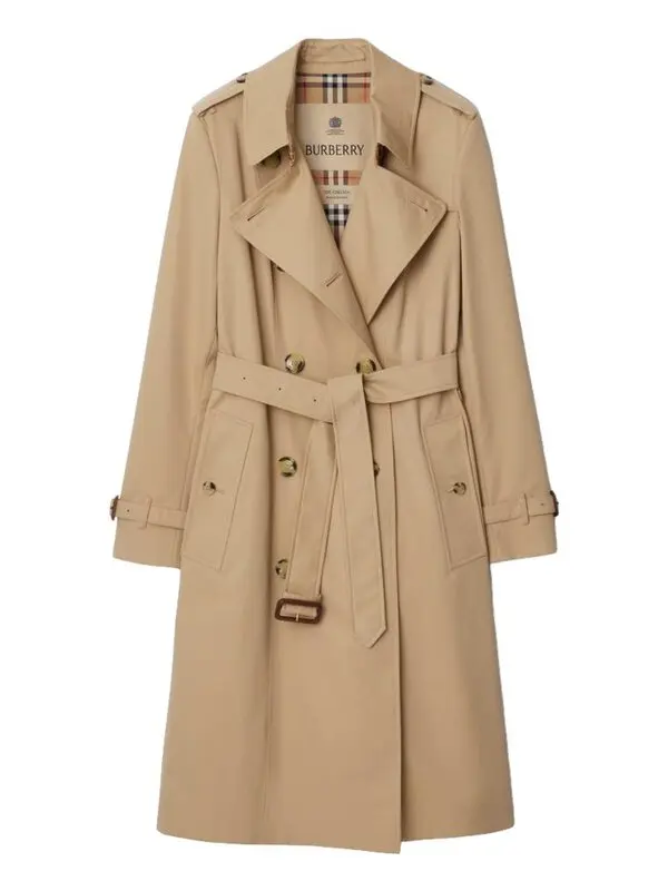 Burberry Long Chelsea Heritage Trench Coat - Honey Beige