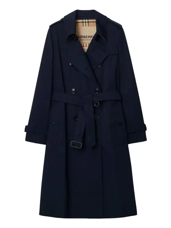 Burberry The Kensington Heritage Trench Coat - Coal Blue