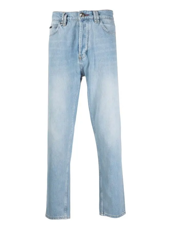 Philipp Plein Iconic Carrot-cut Jeans - Blue