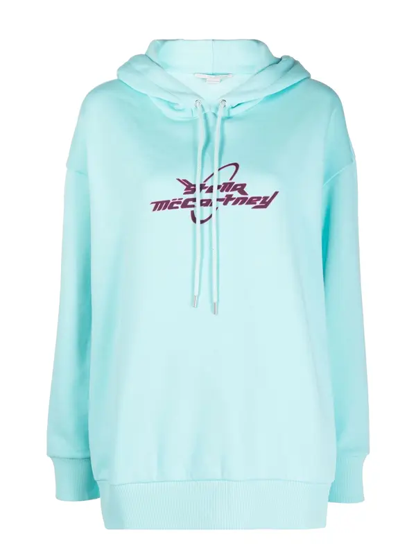Stella McCartney Logo-print Hoodie - Blue