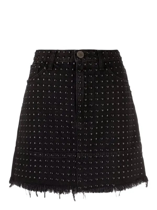 Pinko Laredo Studded Mini Skirt - Black