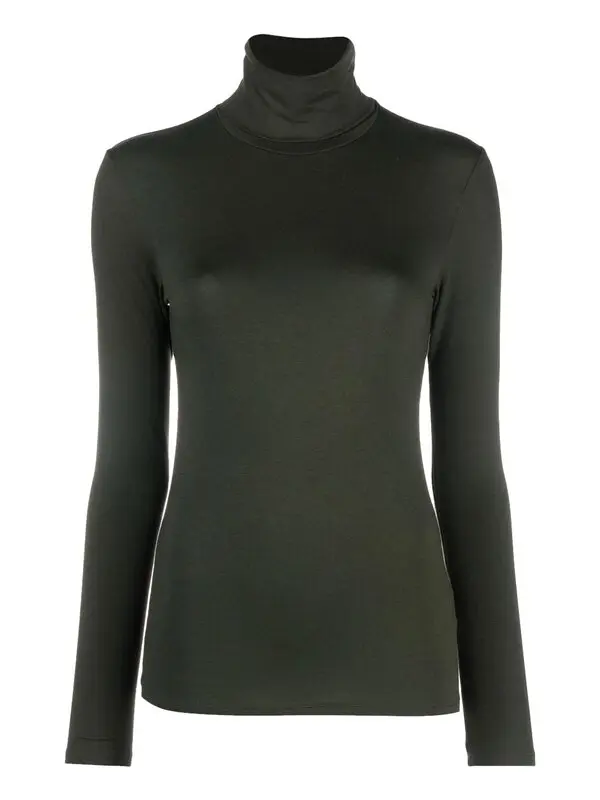 Majestic Filatures Roll-neck T-shirt - Green