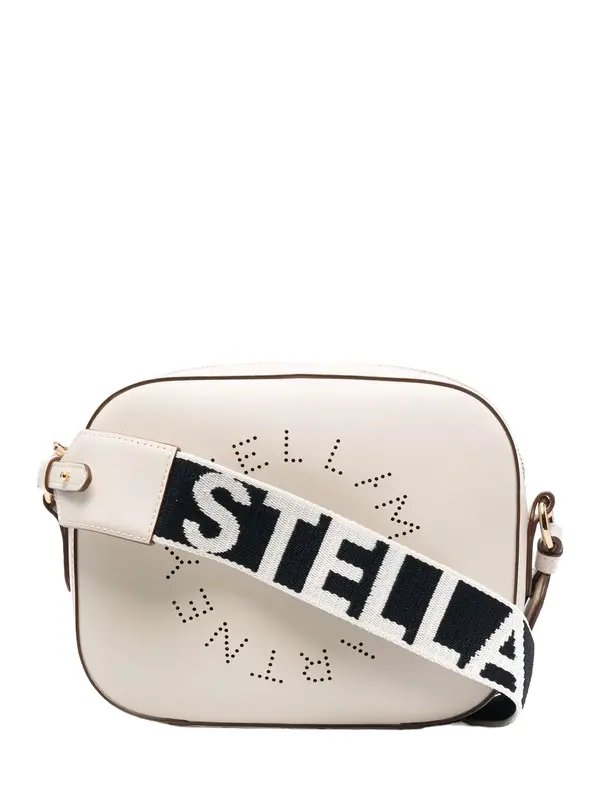 Stella McCartney Logo Crossbody Bag - Neutrals