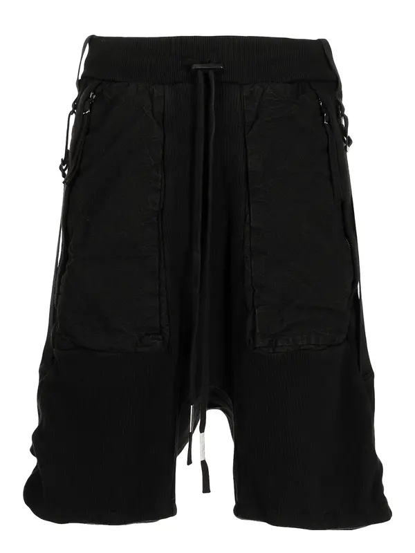 Boris Bidjan Saberi Drop-crotch Cargo Shorts - Black