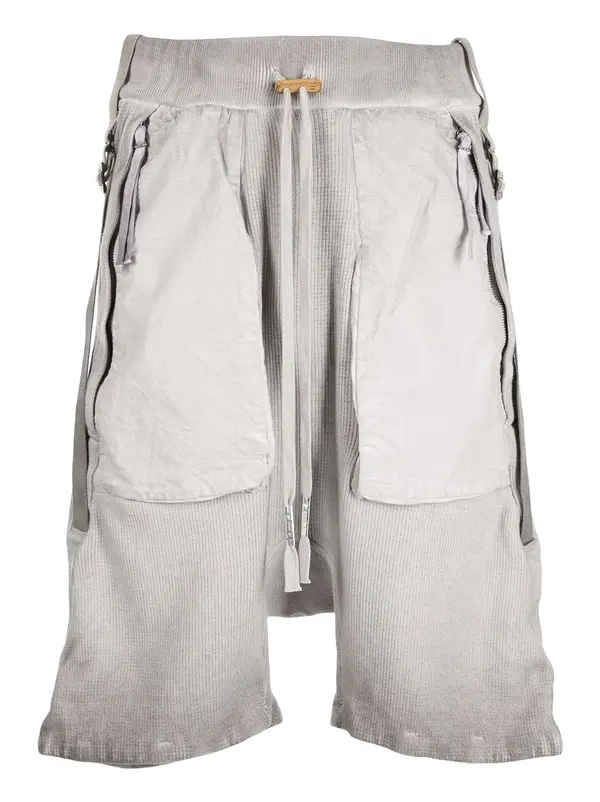 Boris Bidjan Saberi Deconstructed Knee-length Shorts - Grey