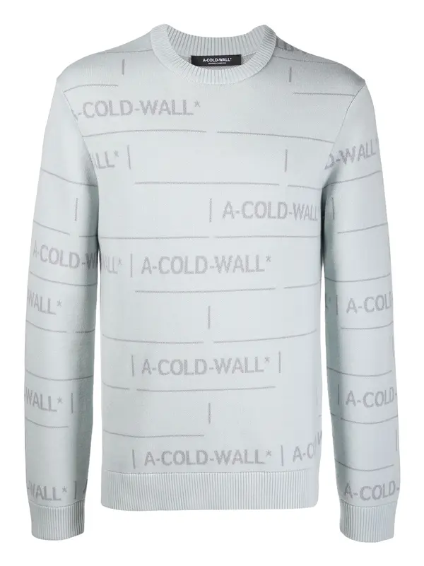 A-COLD-WALL* Chain Jacquard Knit Jumper - Grey