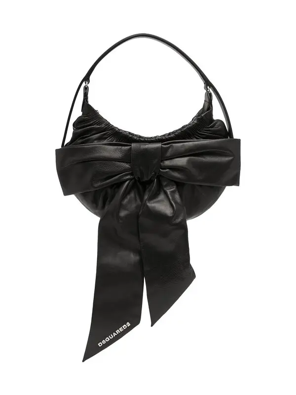 Dsquared2 Hobo Mini Bow Handbag - Black