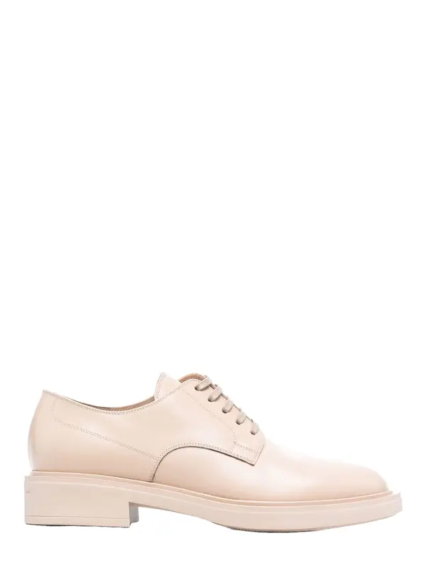 GIANVITO ROSSI Leather Lace-up Shoes - Neutrals