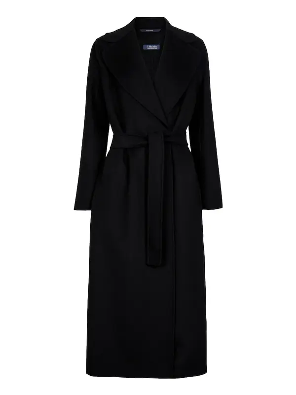 Max Mara Poldo Virgin Wool Coat - Black