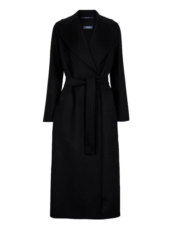 Max Mara Poldo Virgin Wool Coat - Black