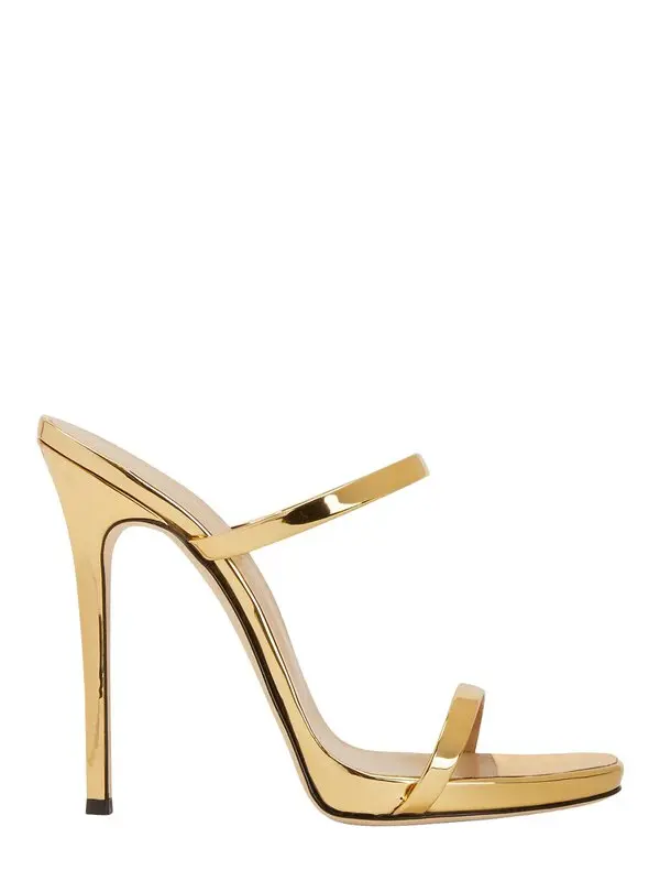GIUSEPPE ZANOTTI 120mm Darsey Sandals - Gold