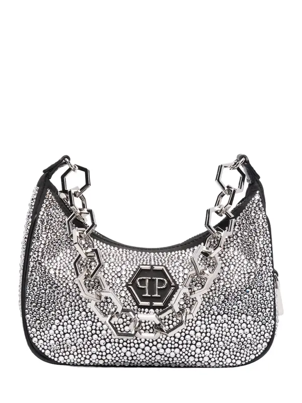 Philipp Plein Crystal-embellished Shoulder Bag - Black