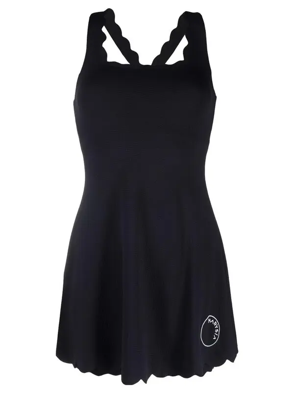 Marysia Flared Mini Dress - Black