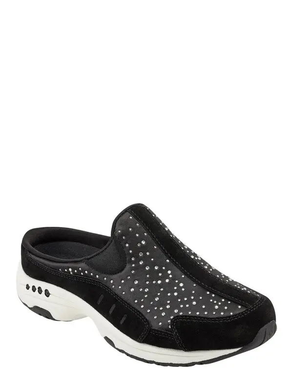 Easy Spirit Travelstones Slip-on Sneaker - Black Suede
