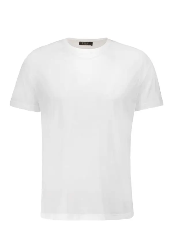 Loro Piana Silk And Cotton-blend T-shirt - White
