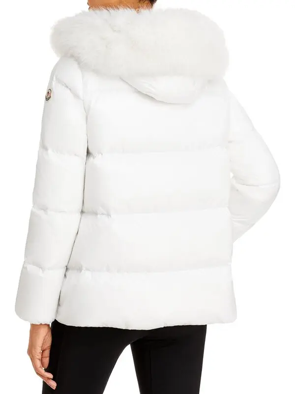 Moncler Laiche Short Parka - White
