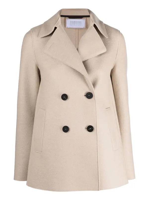 Harris Wharf London Double-breasted Fitted Jacket - Neutrals
