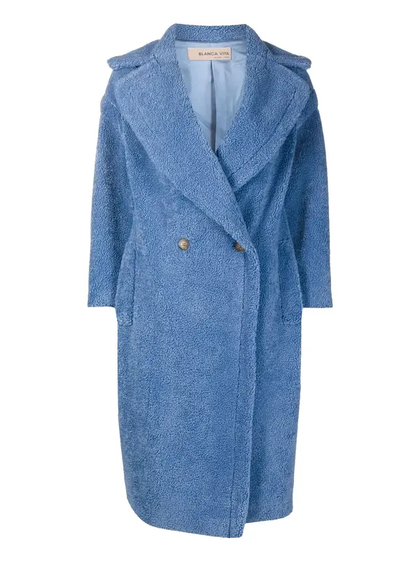 BLANCA VITA Tuia Teddy Coat - Blue