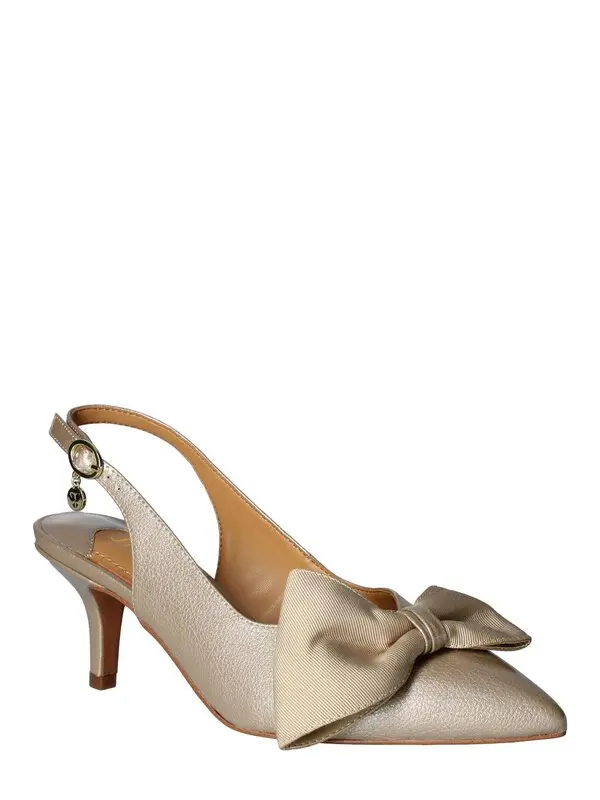 J. Reneé Devika Slingback Pointed Toe Pumps - Taupe