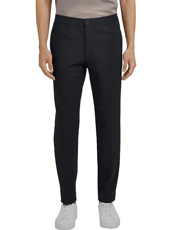 Theory Mayer Drawstring Precision Slim Fit Ponte Pants - Black