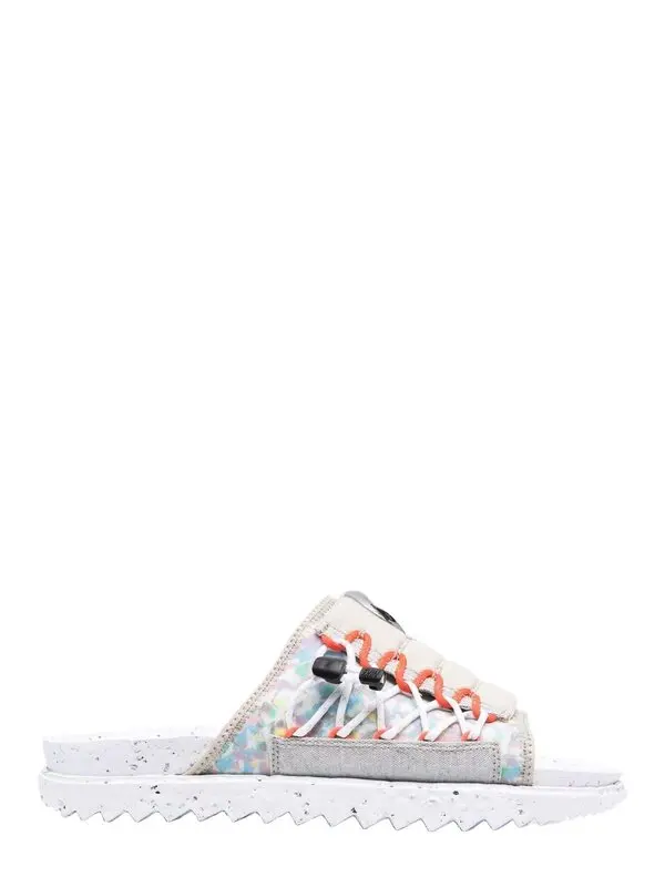 Nike Asuna Crater Logo-patch Slides - Neutrals