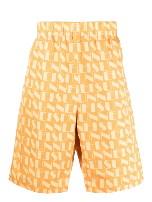 Sunnei Reversible Bermuda Shorts - Yellow