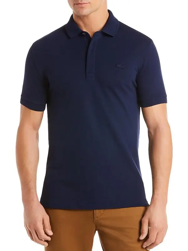 Lacoste Stretch Cotton Paris Regular Fit Polo Shirt - Navy