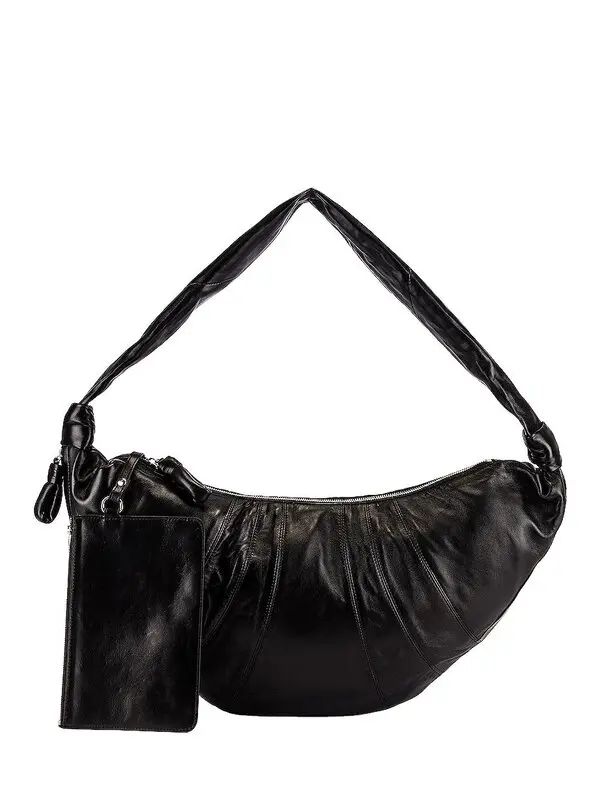LEMAIRE Large Croissant Bag - Black