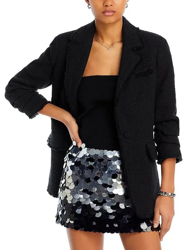 Cinq À Sept Khloe Boucle Blazer - Black