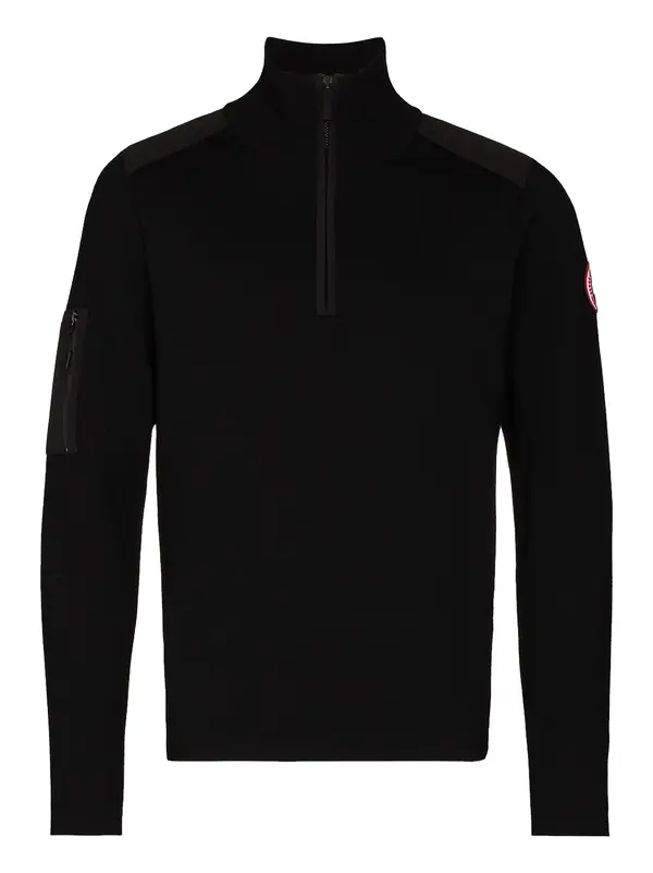Canada Goose Stormont Half-zip Sweatshirt - Black