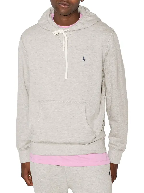 Polo Ralph Lauren Polo Pony Drawstring Hoodie - Grey